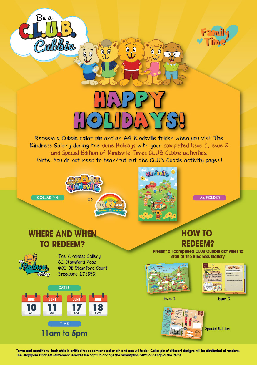 Be a C.L.U.B Cubbie - June holidays activities! - Kindsville